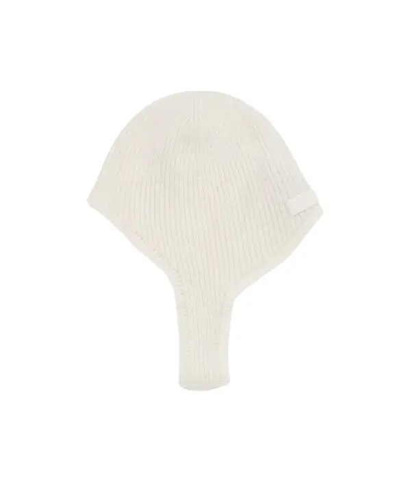 Jacquemus La Capuche Gros Grain Knitted Hat - Off White