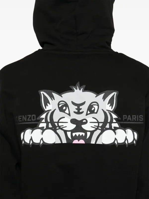 Kenzo Happy Tiger Zipped Hoodie