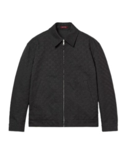 Gucci Reversible Gg Canvas And Nylon Jacket - Black