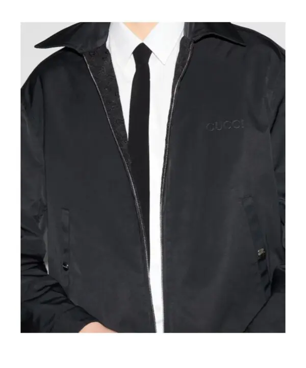 Gucci Reversible Gg Canvas And Nylon Jacket