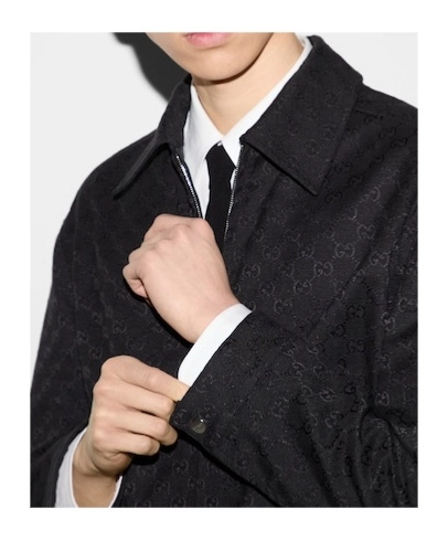 Gucci Reversible Gg Canvas And Nylon Jacket