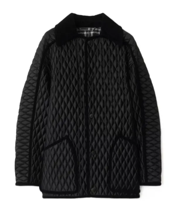 Burberry Quilted Long-sleeved Jacket - Black