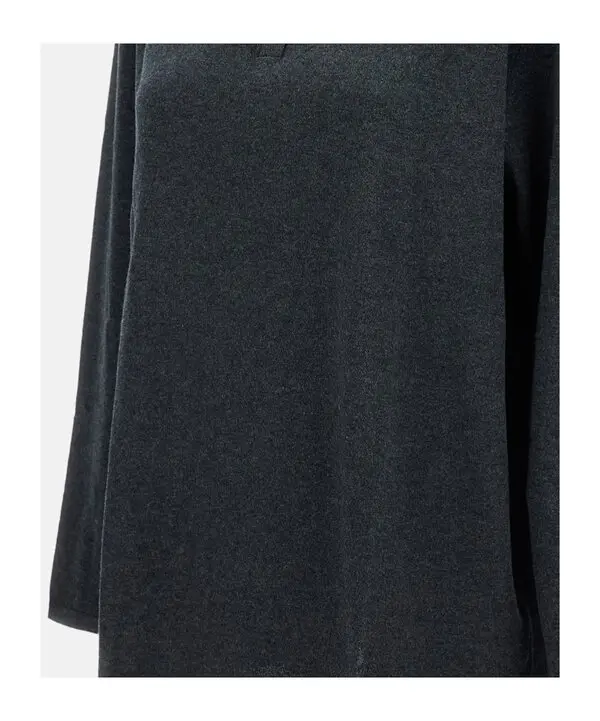 LISA YANG Caisa Polo Knitted Top - Black
