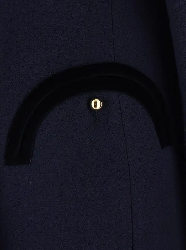 BLAZÉ MILANO Double-breasted Tailored Blazer - Navy Blue