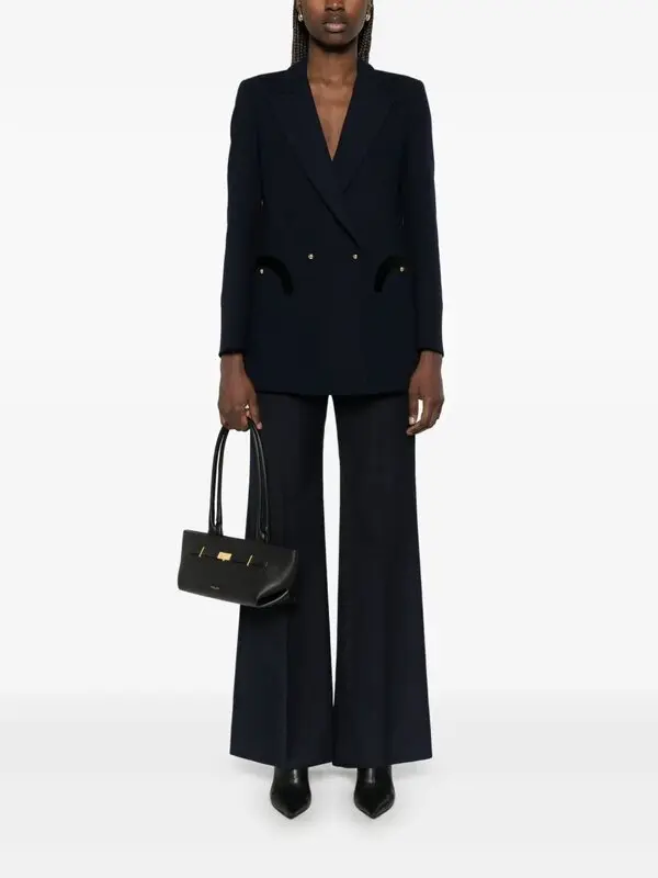 BLAZÉ MILANO Double-breasted Tailored Blazer - Navy Blue