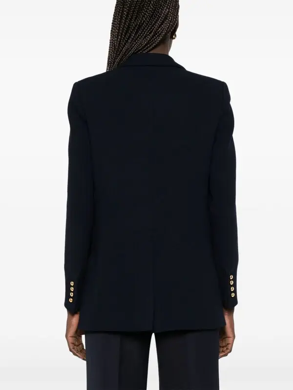 BLAZÉ MILANO Double-breasted Tailored Blazer - Navy Blue