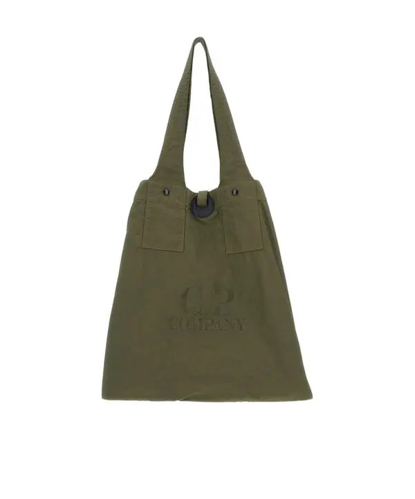 C.P. COMPANY Twill Tote Bag - Green