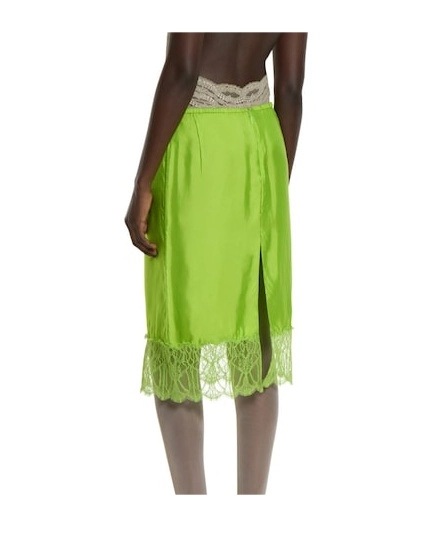 Gucci Floral Lace Trimmed Midi Skirt