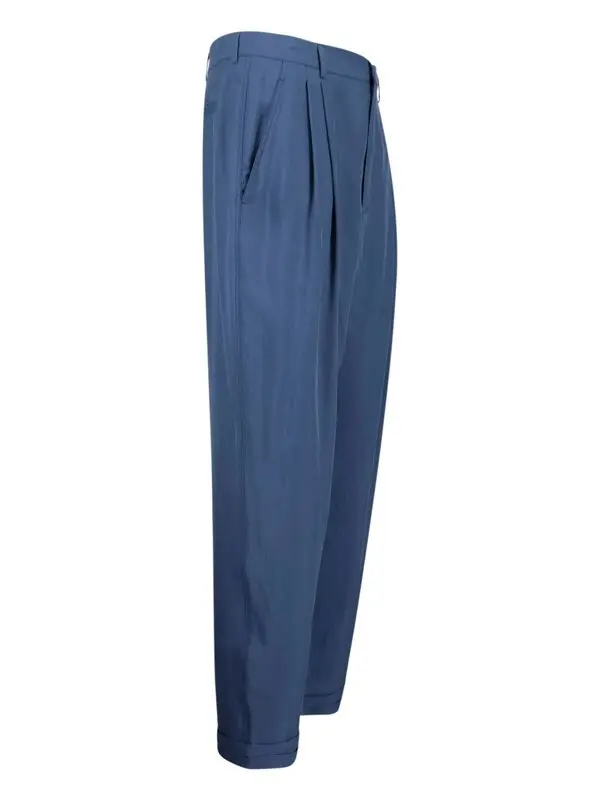 Saint Laurent Belted Slim-fit Tailored Trousers - No