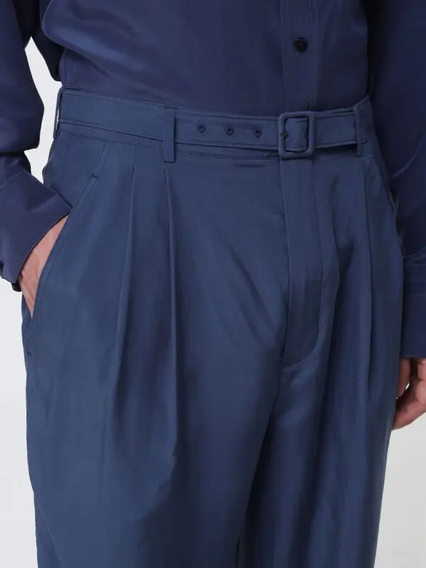 Saint Laurent Belted Slim-fit Tailored Trousers - No
