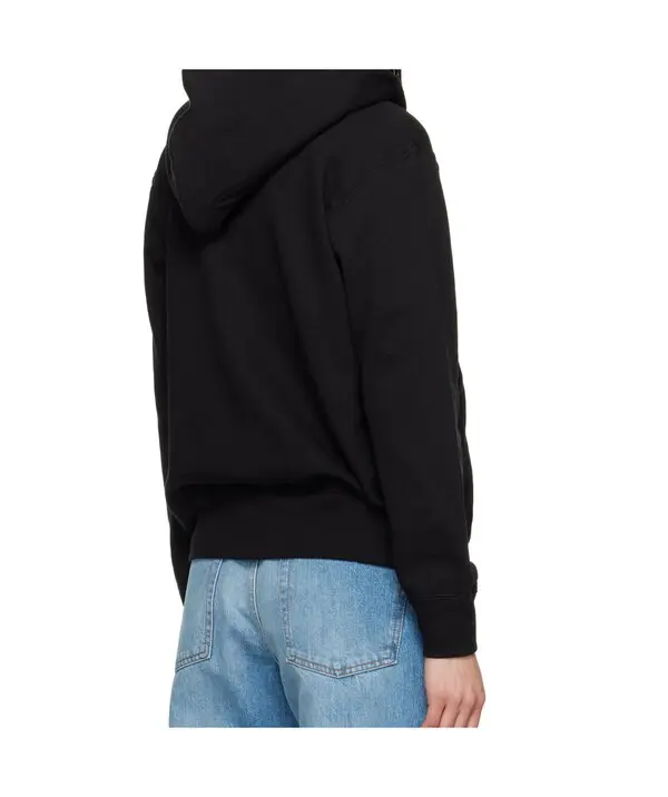 Play Comme Des Garcon Layered Heart Zip-up Hoodie - Black