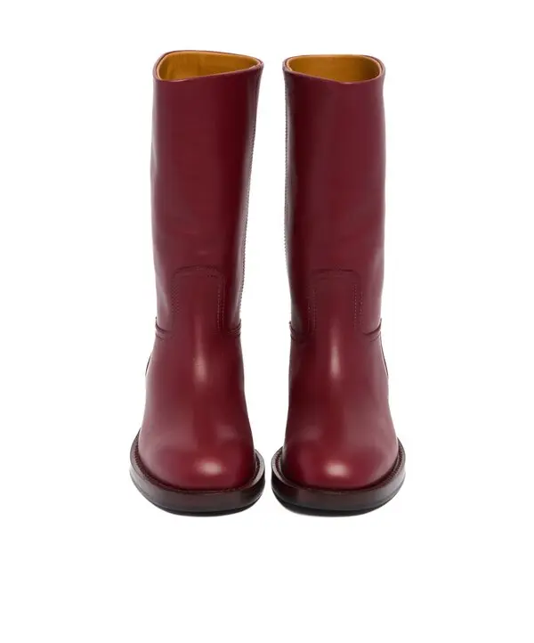 Loro Piana Leather Mid-calf Boots