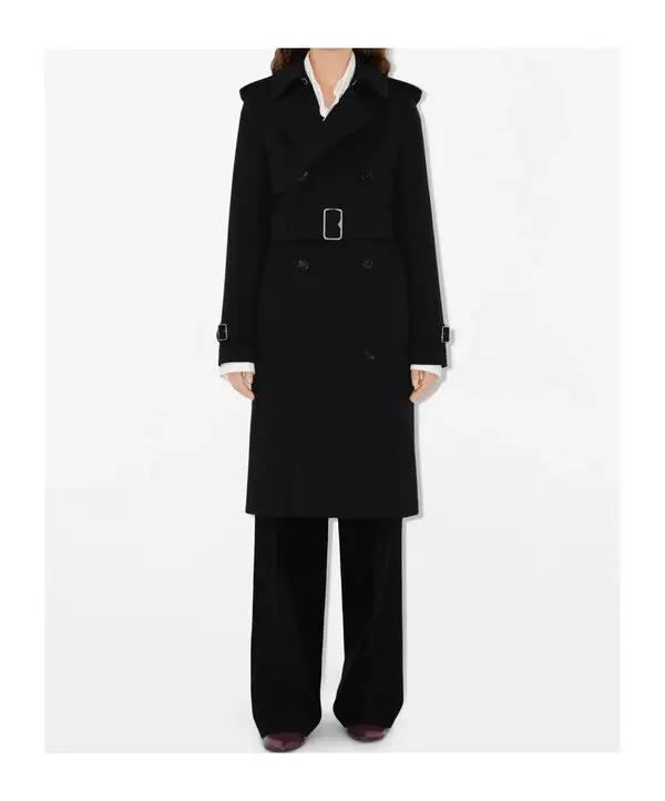 Burberry Double Breasted Belted Trench Coat