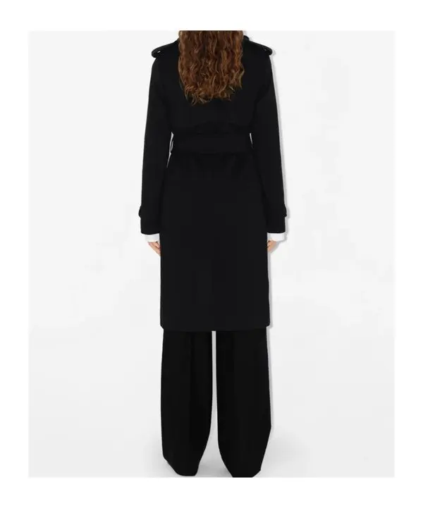 Burberry Double Breasted Belted Trench Coat