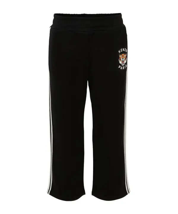 Kenzo Elasticated Waistband Pants With Contrast Stripes
