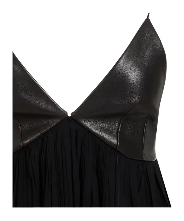 Khaite The Anita V-neck Paneled Tank Top