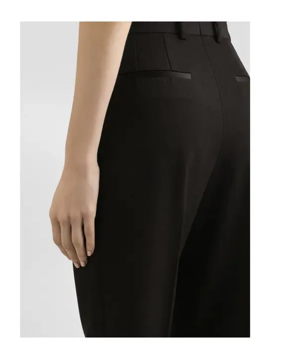 Dolce & Gabbana High-waisted Pleated Dress Pants - Black