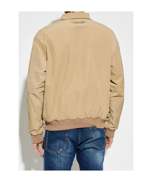 Dsquared2 Zip-up Bomber Jacket - Nude