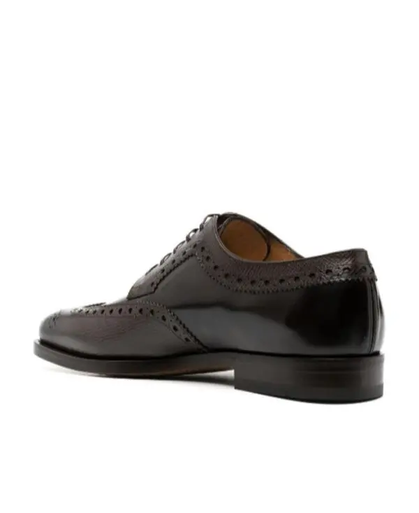 FERRAGAMO Wing Tip Lace Up Dress Shoes
