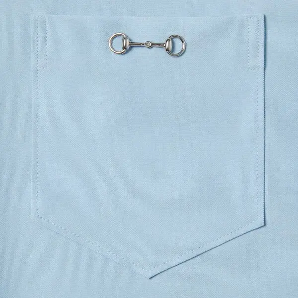 Gucci Horsebit-embellished Twill Shirt - Light Blue