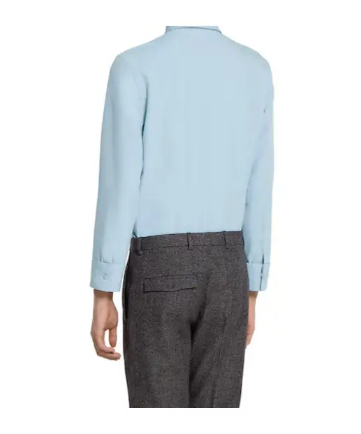 Gucci Horsebit-embellished Twill Shirt - Light Blue
