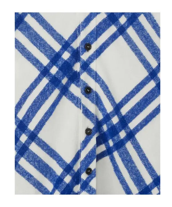 Burberry Plaid-check Long Sleeved Buttoned Shirt Jacket