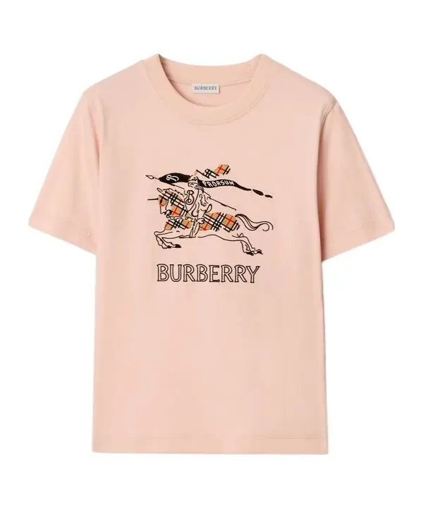 Burberry Ekd Printed Crewneck T-shirt - Pink Bouquet