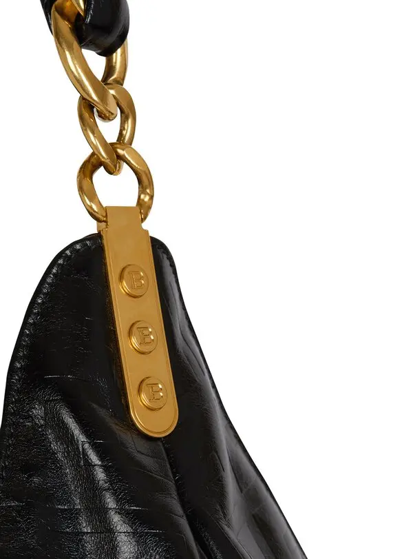 Balmain 1945 Logo Plaque Large Tote Bag