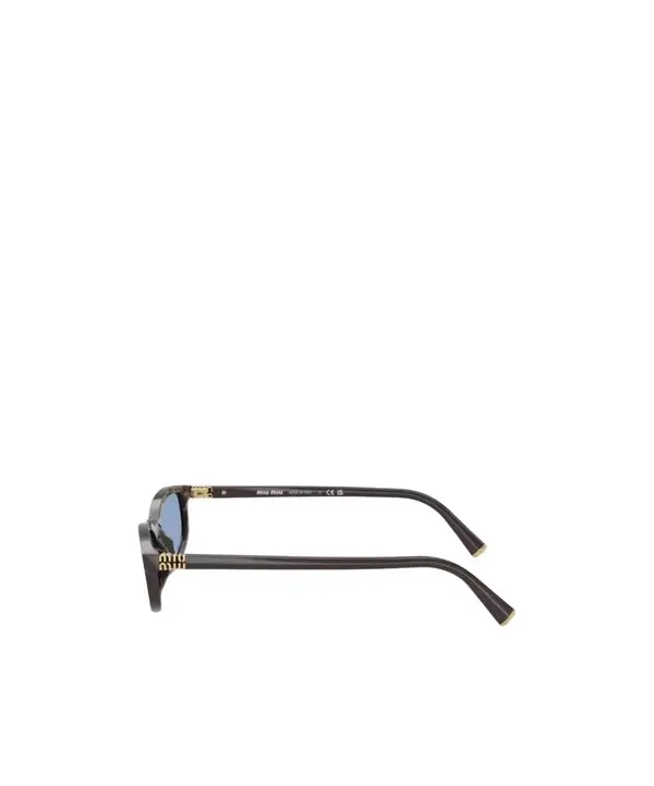 Miu Miu Oval-frame Sunglasses - Brown