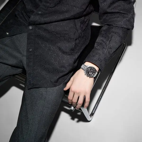 Gucci Interlocking Watch, 41mm - Black