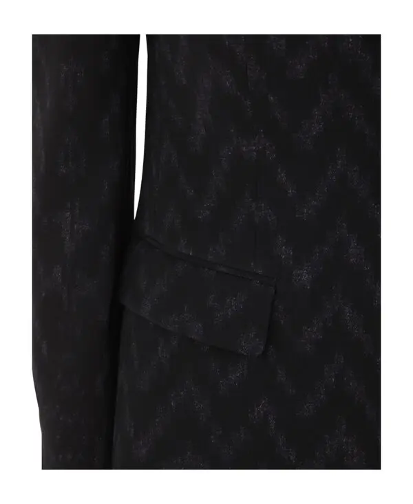Giorgio Armani Single-breasted Chevron-print Jacket
