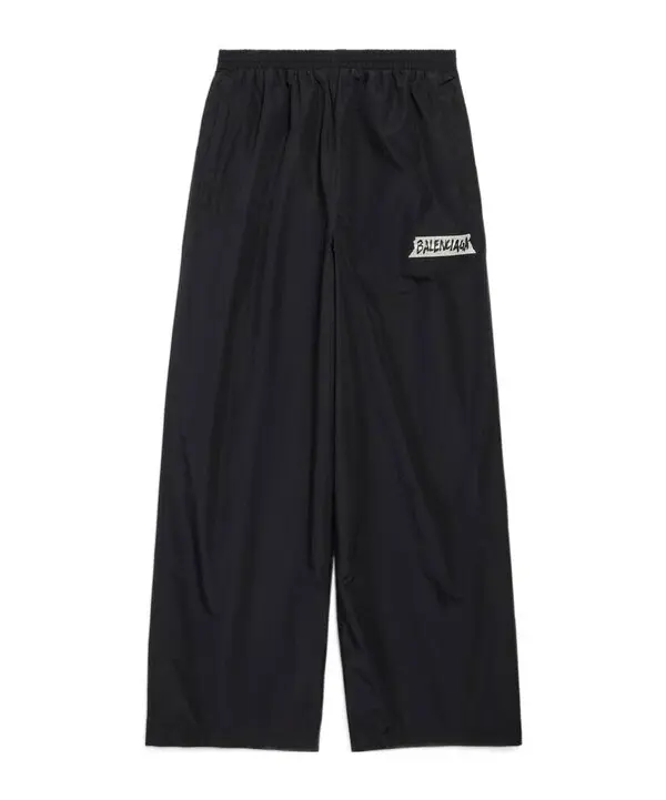 Balenciaga Masking Tape Tracksuit Pants - Black