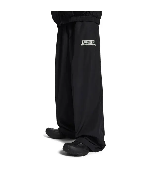 Balenciaga Masking Tape Tracksuit Pants - Black