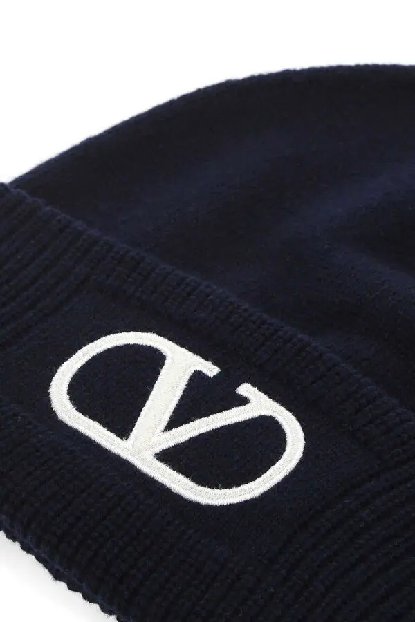 Valentino Garavani Vlogo Signature Beanie - Black