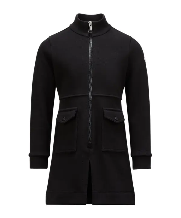 Moncler Logo Patch Polo Dress - Black