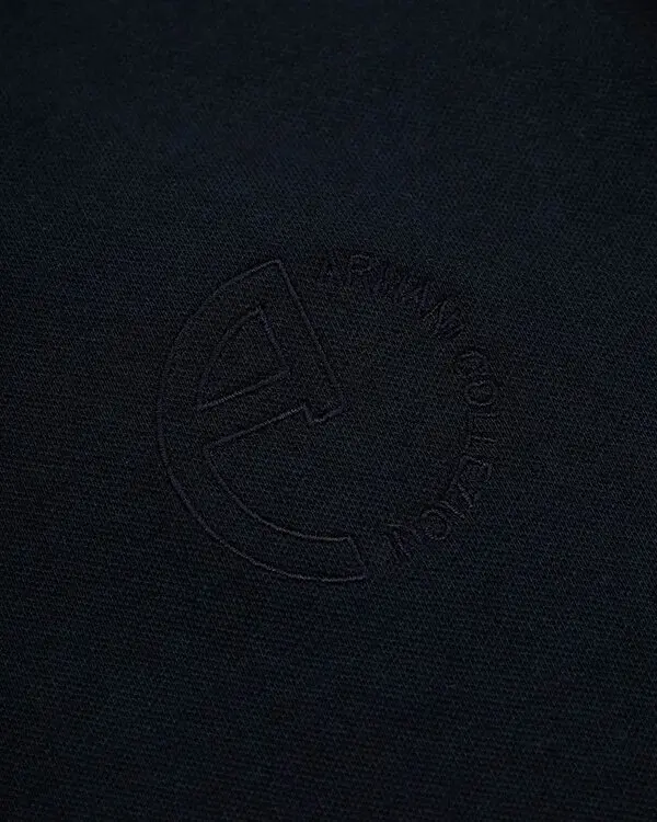 Emporio Armani Logo Embroidered Polo Shirt