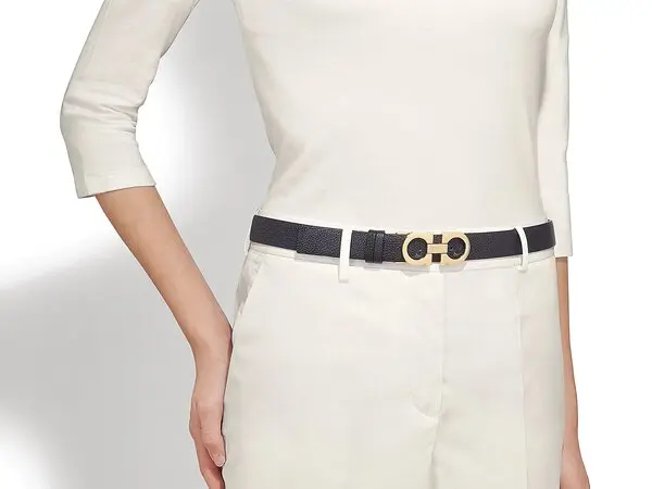 FERRAGAMO Gancini Reversible Belt - Black