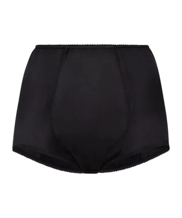Dolce & Gabbana Dolce Gabbana High Waist Satin Briefs - Black