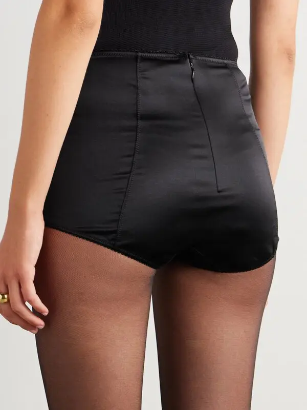 Dolce & Gabbana Dolce Gabbana High Waist Satin Briefs