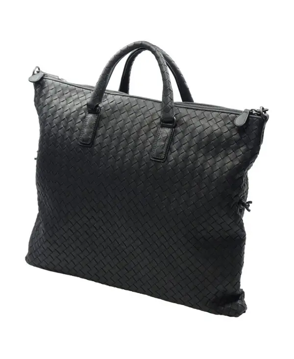 Bottega Veneta Woven Leather Top Handle Bag