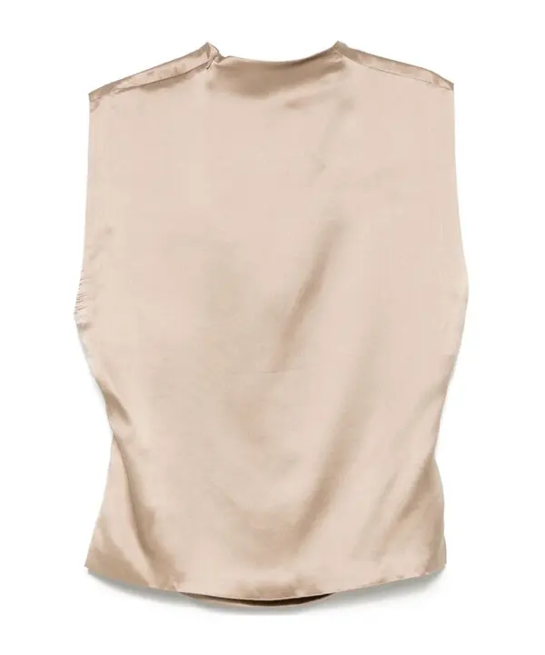 ENTIRE STUDIOS Sleeveless Draped Top - No