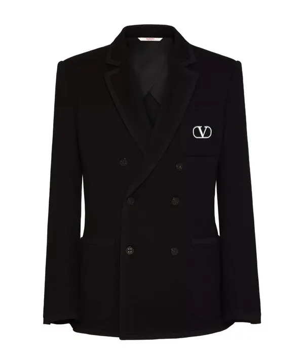 Valentino Garavani Double-breasted Long-sleeved Blazer
