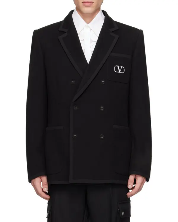 Valentino Garavani Double-breasted Long-sleeved Blazer