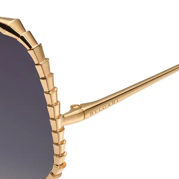 BVLGARI Geometric Frame Sunglasses