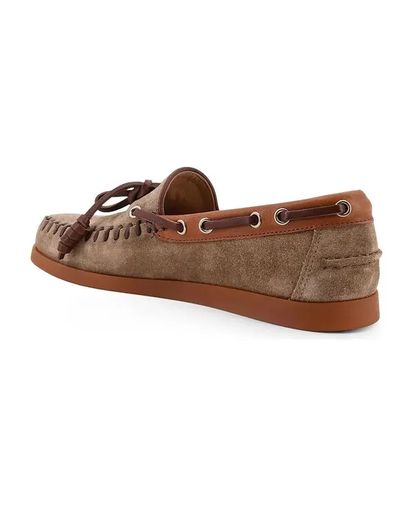 Valentino Garavani Suede Slip-on Loafers With Branded Detailing