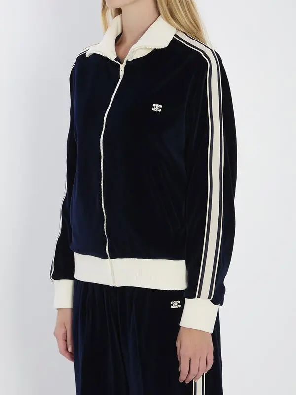 Celine Velvet Track Jacket