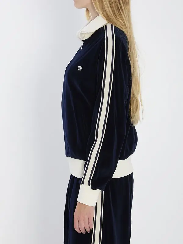 Celine Velvet Track Jacket