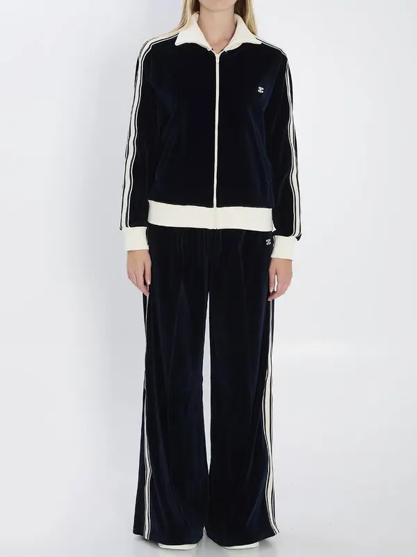Celine Velvet Track Jacket