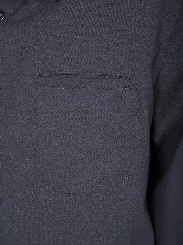 Herno Button-fastening Patch-pocket Shirt Jacket - Black