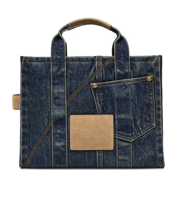 Marc Jacobs Cargo Medium Denim Tote Bag - Black